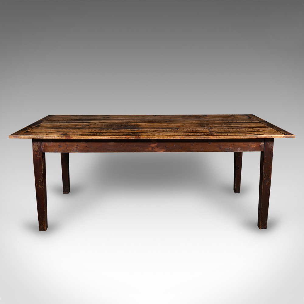 Antique Six-Seater Country House Dining Table, 1900 for sale at Pamono