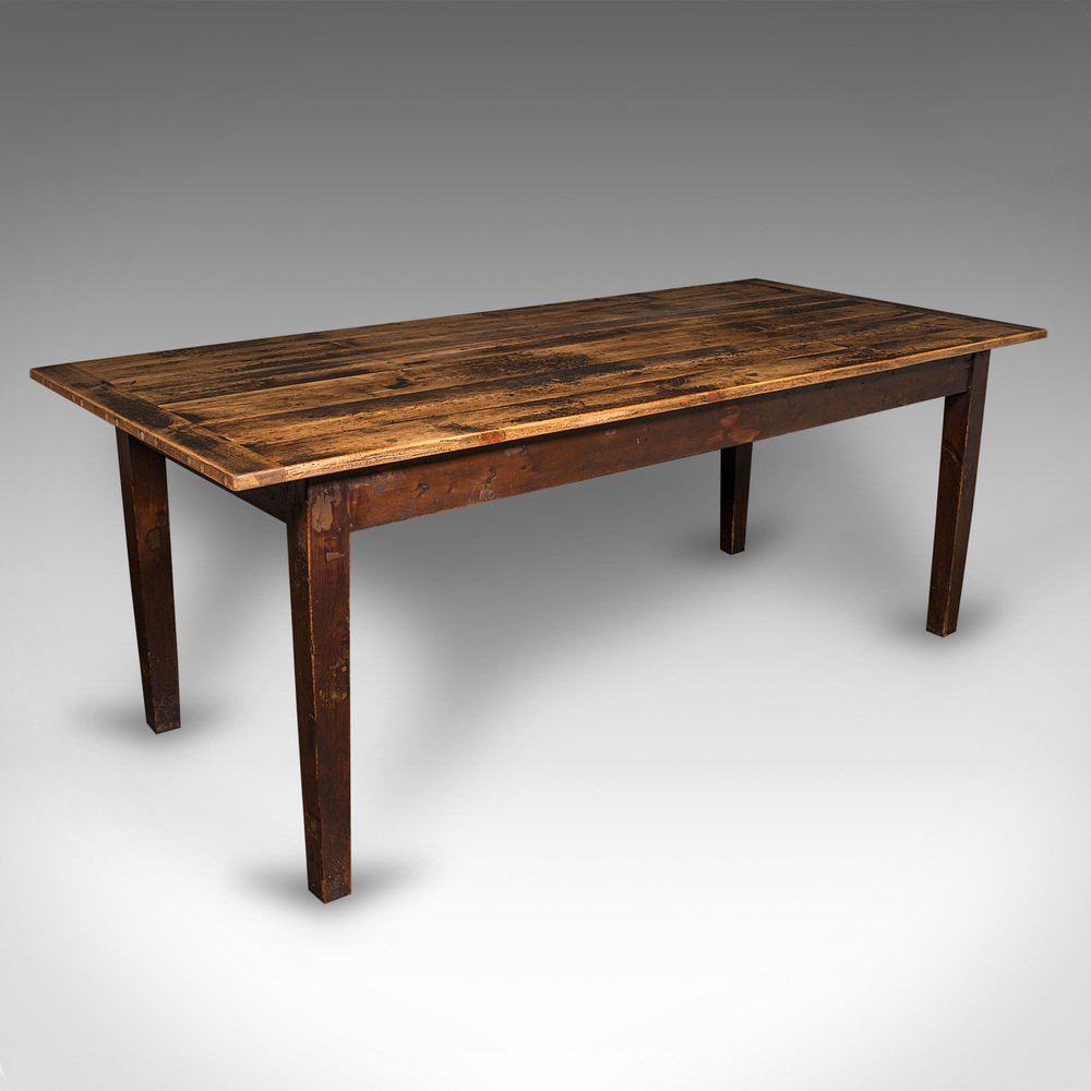 Antique Six-Seater Country House Dining Table, 1900 for sale at Pamono