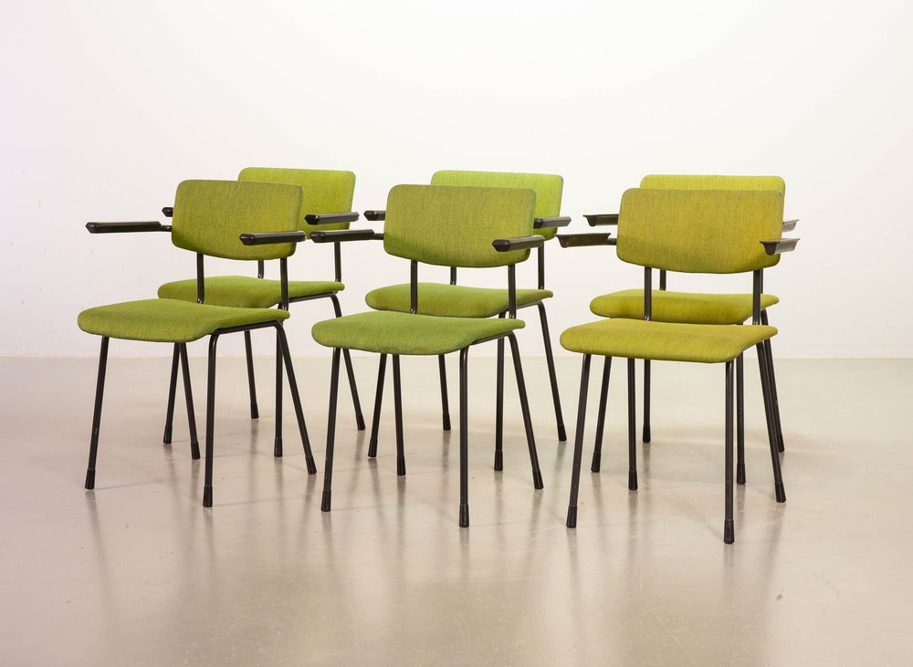 Dutch Model 1235 Dining Chairs attributed to André Cordemeyer for ...