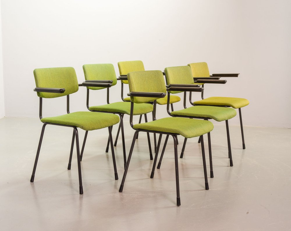Dutch Model 1235 Dining Chairs attributed to André Cordemeyer for ...
