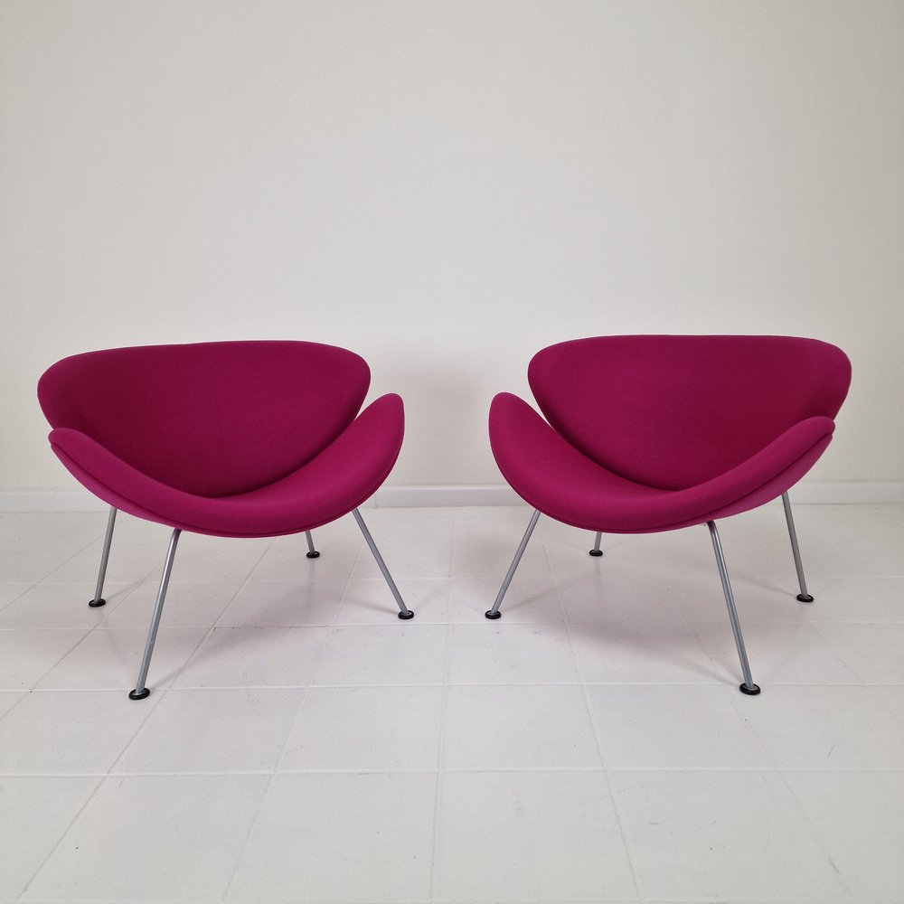Orange Slice Chairs by Pierre Paulin for Artifort, 1990s, Set of 2 for ...