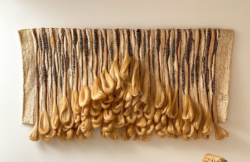 Tapestry by Ginette and Daniel Taggart, France, 1970s for sale at Pamono