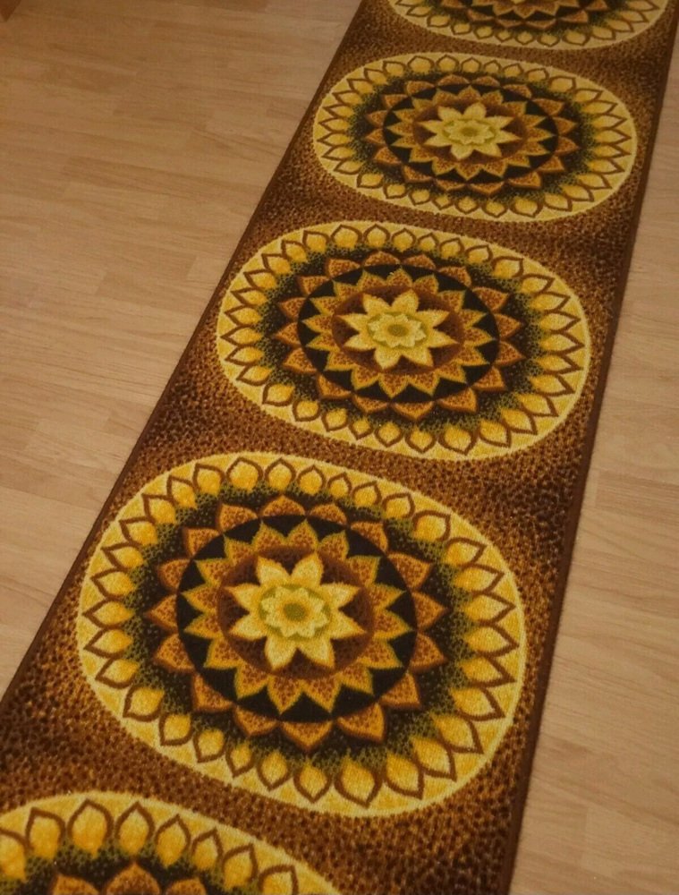Vintage German Runner Rug, 1970s for sale at Pamono