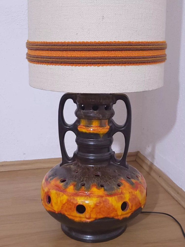 German Fat Lava Pottery Floor Lamp by Richard Essig, 1970s for sale at ...