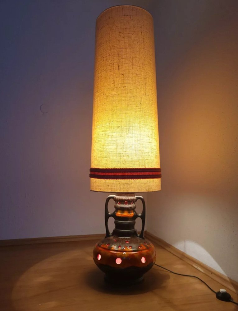 German Fat Lava Pottery Floor Lamp by Richard Essig, 1970s for sale at ...