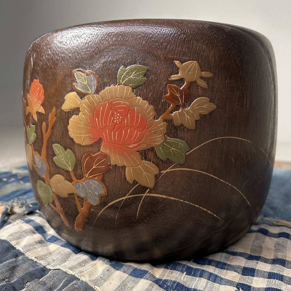 Vintage Japanese Maki-E Hibachi Fire Pot, 1950s for sale at Pamono