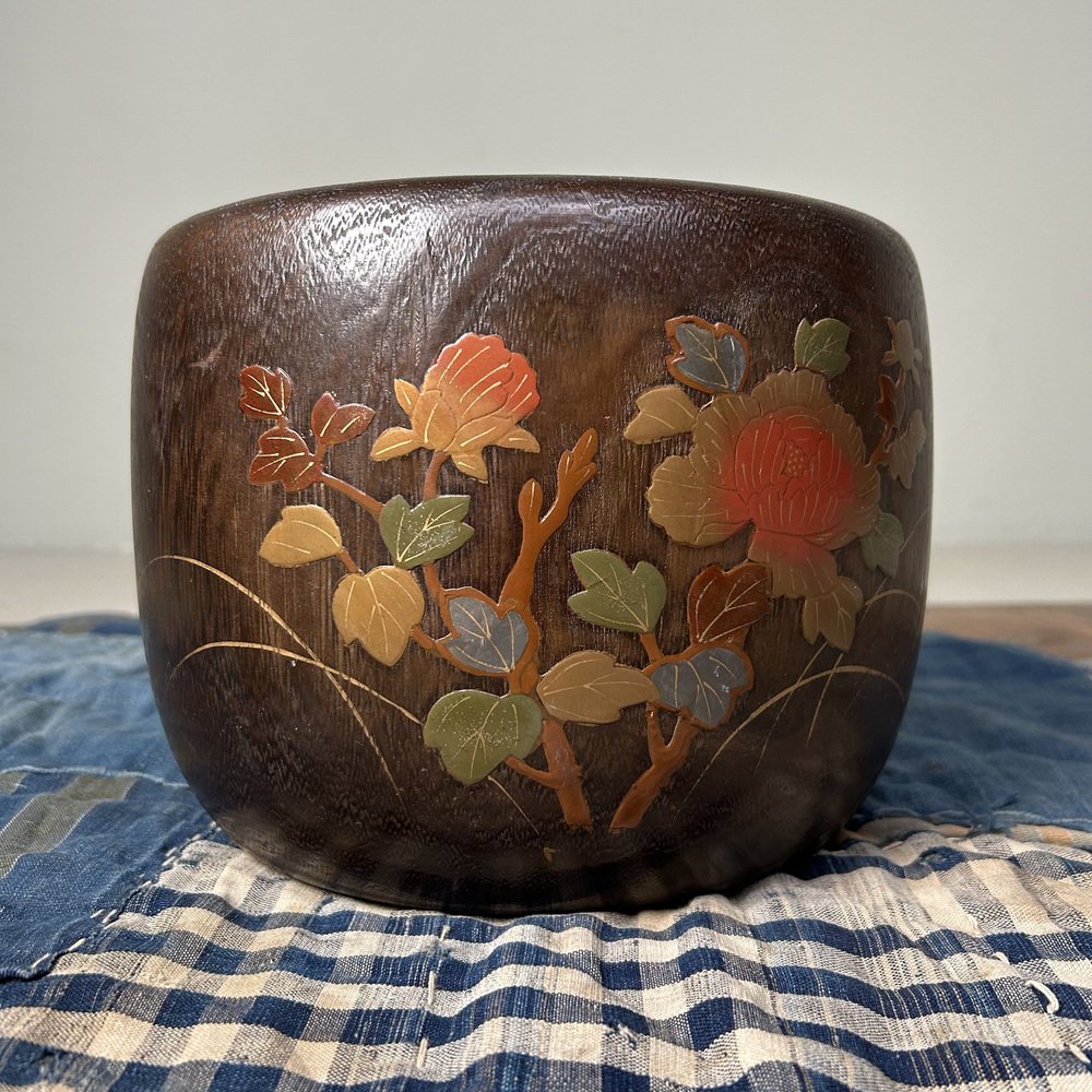 Vintage Japanese Maki-E Hibachi Fire Pot, 1950s for sale at Pamono