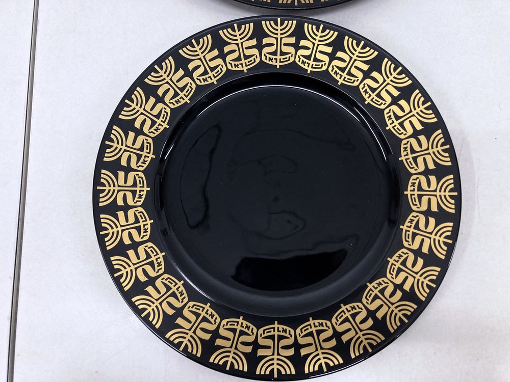 25th Anniversary of Israel Plates by Tapio Wirkkala for Rosenthal, 1972 ...