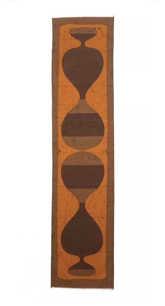 Mid-Century German Pop Art Screen Printed Wall Hanging by Traute Sänger ...