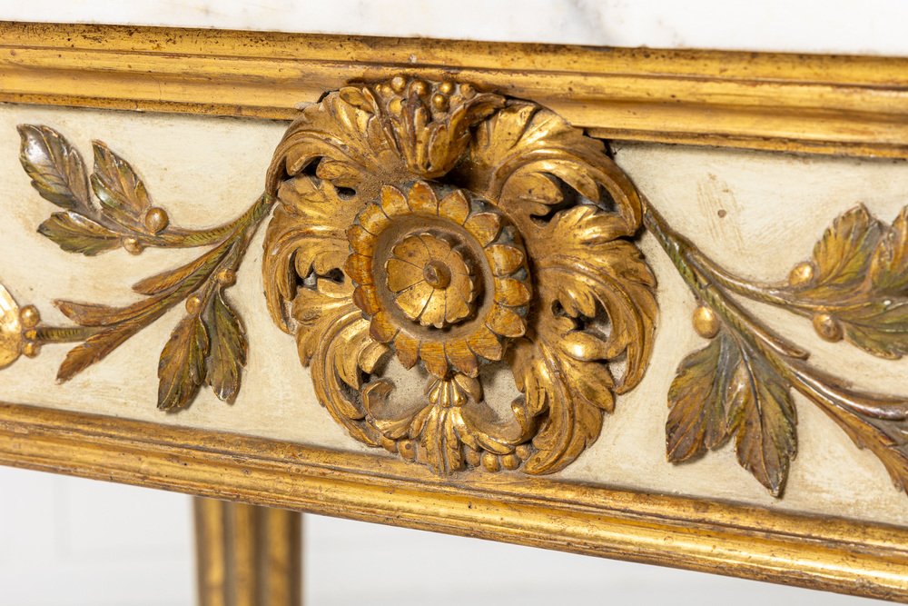 19th Century Italian Gilt Console Table for sale at Pamono