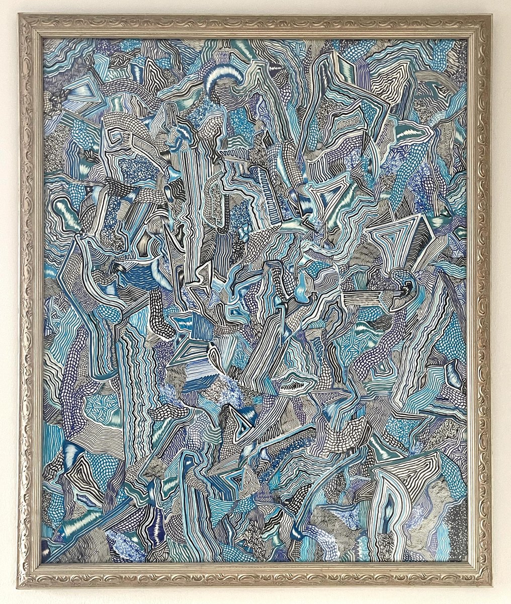 David Paul Kay, Aquamarine, 2025, Ink on Paper for sale at Pamono