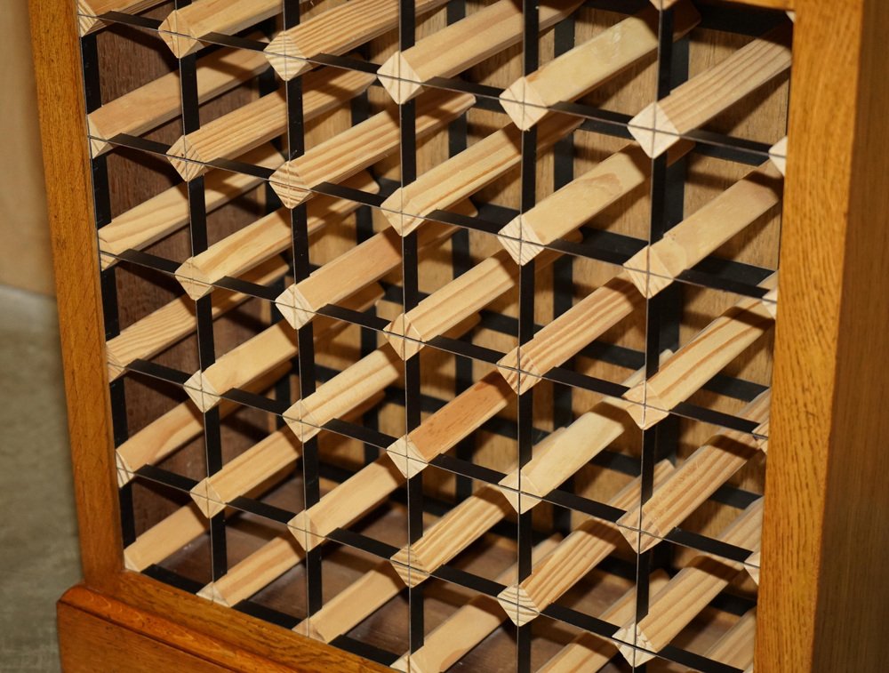 Wine Bottle Rack Sideboard with Drawer for sale at Pamono