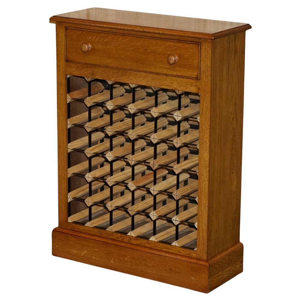 Wine Bottle Rack Sideboard with Drawer for sale at Pamono
