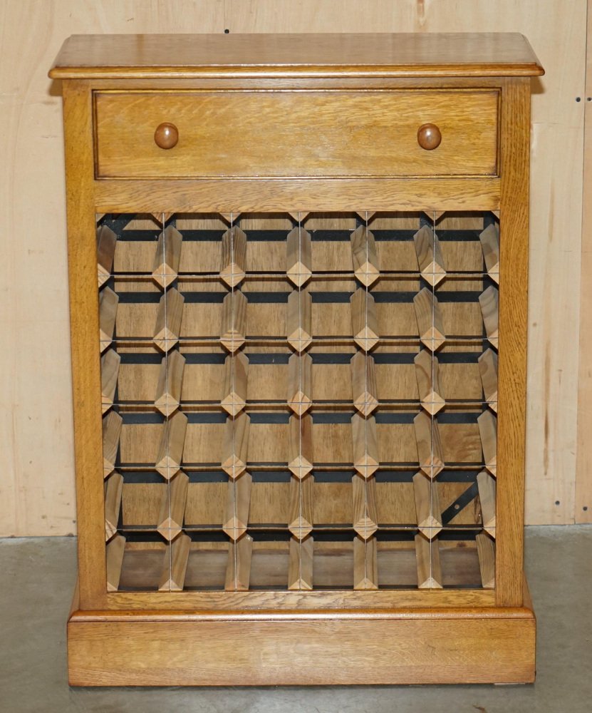 Wine Bottle Rack Sideboard with Drawer for sale at Pamono