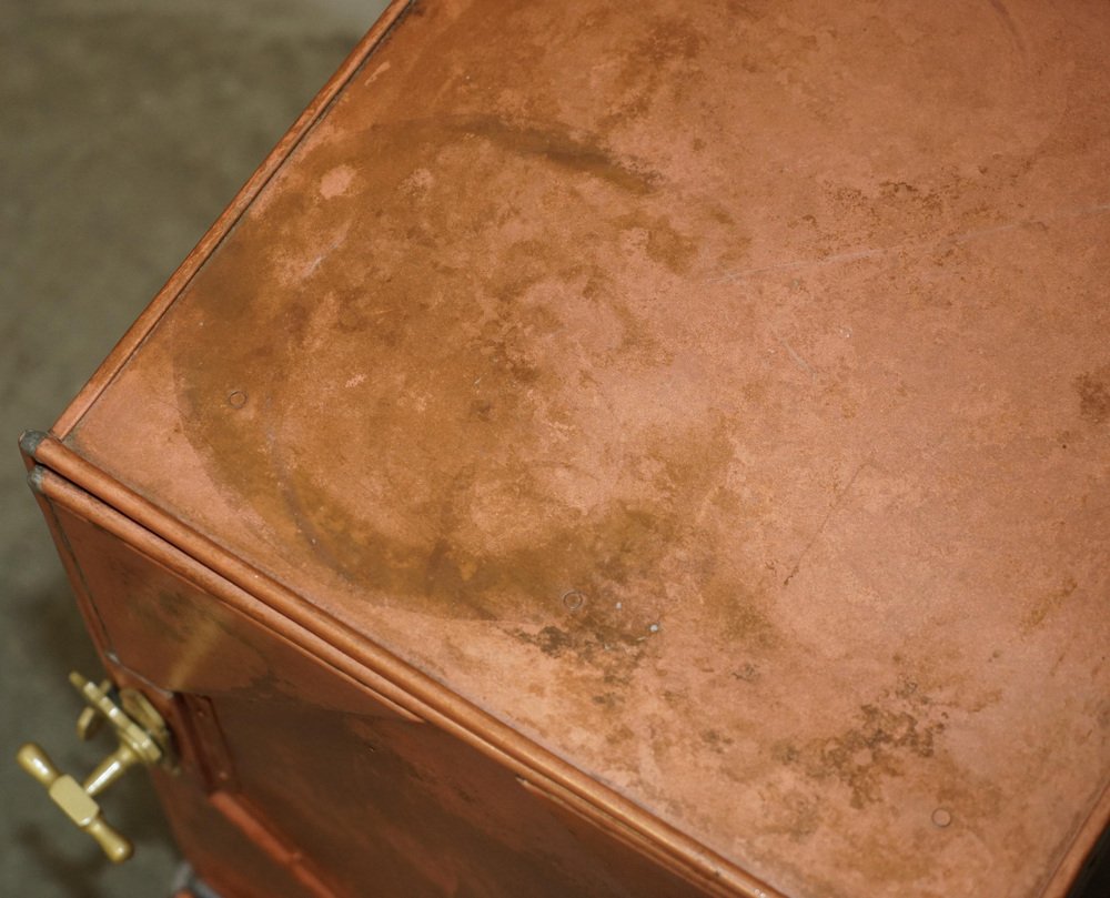 Copper & Brass Fridge Cabinet for sale at Pamono