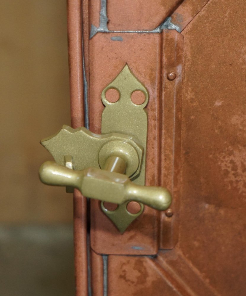 Copper & Brass Fridge Cabinet for sale at Pamono