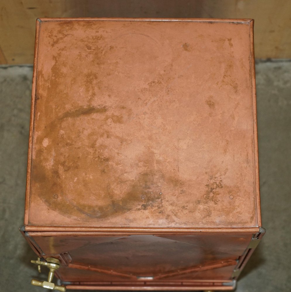 Copper & Brass Fridge Cabinet for sale at Pamono