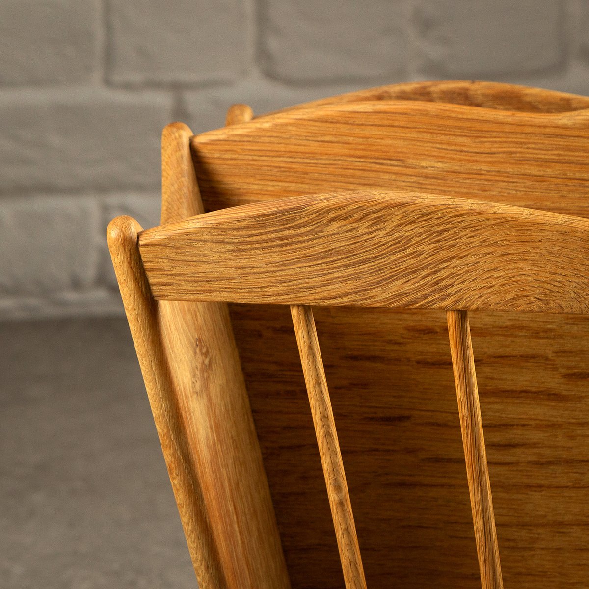 Oak Magazine Rack, Denmark, 1950s for sale at Pamono