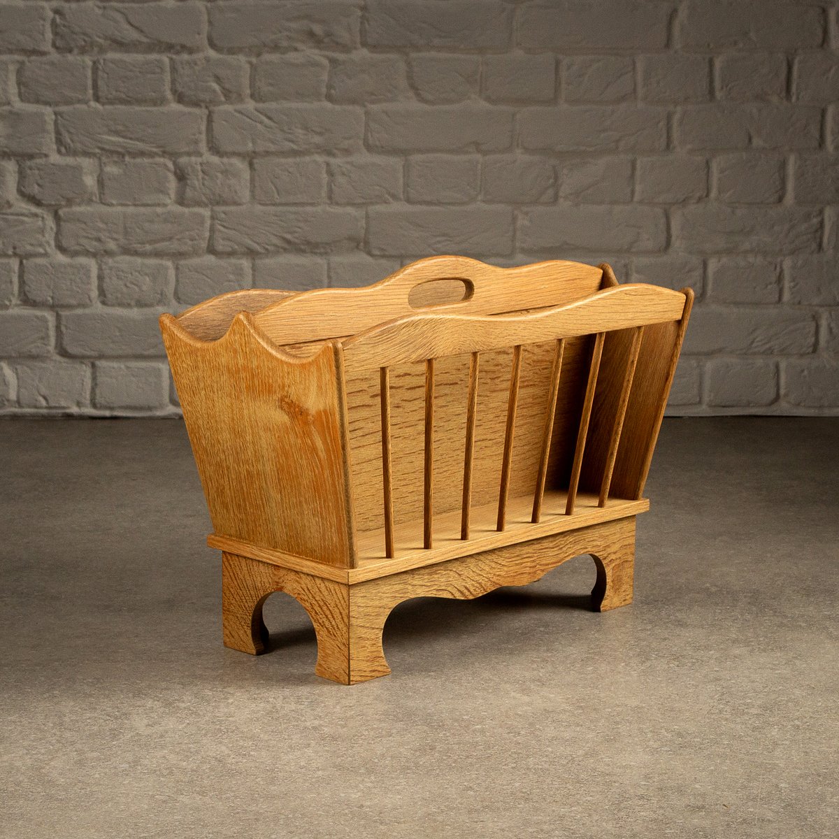 Oak Magazine Rack, Denmark, 1950s for sale at Pamono