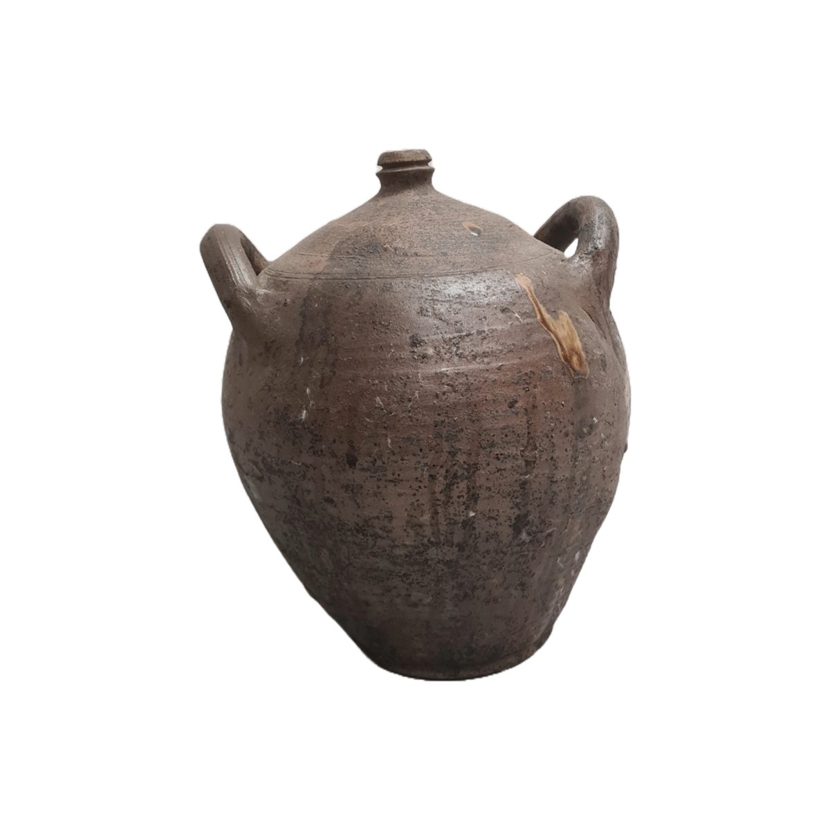 French Stoneware Oil Jug, 1950s for sale at Pamono