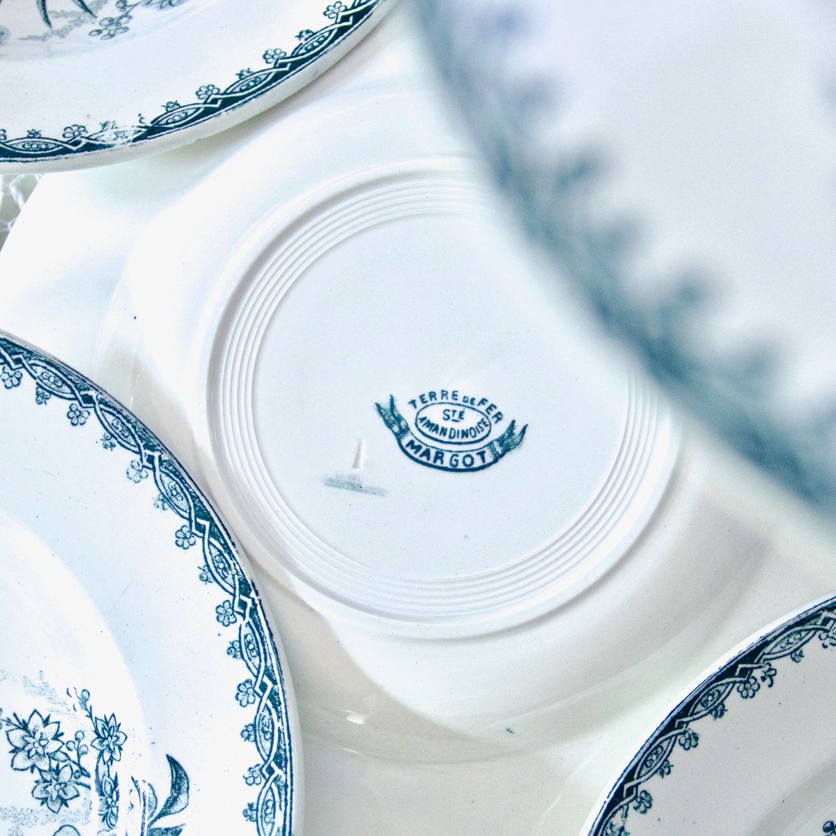 French Plates in Eartenware, Set of 6 for sale at Pamono
