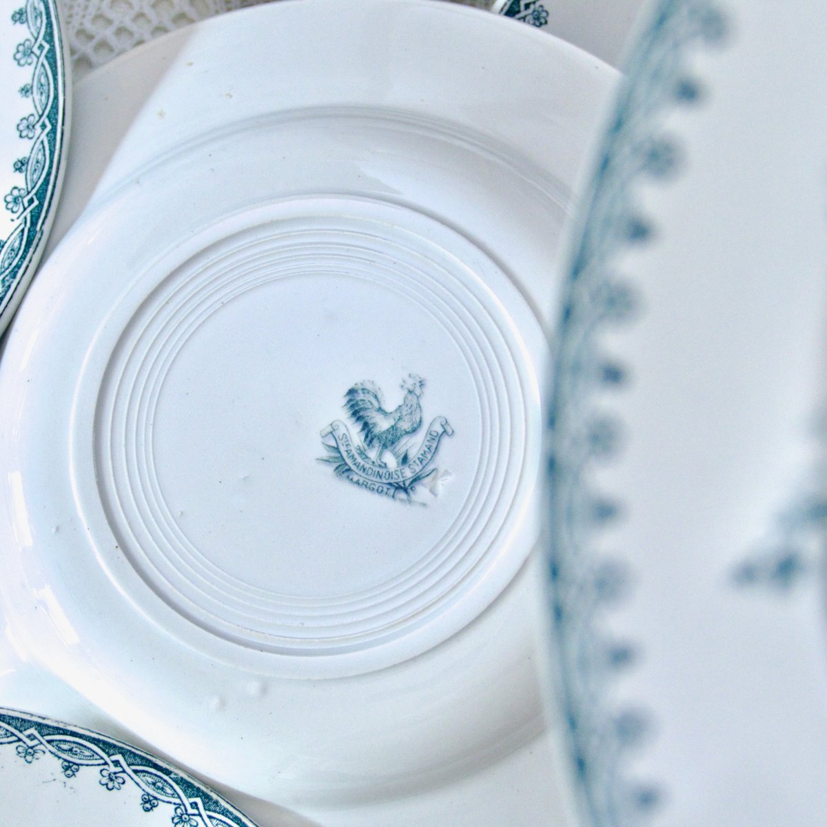 French Plates in Eartenware, Set of 6 for sale at Pamono