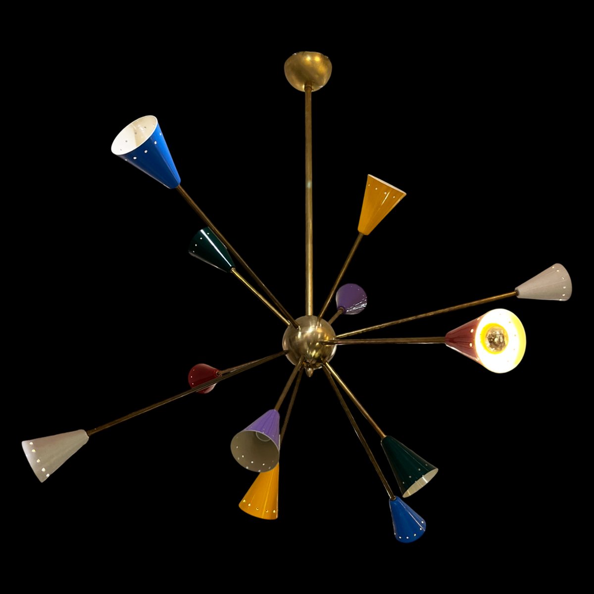 Sputnik Lamp in Golden Brass for sale at Pamono