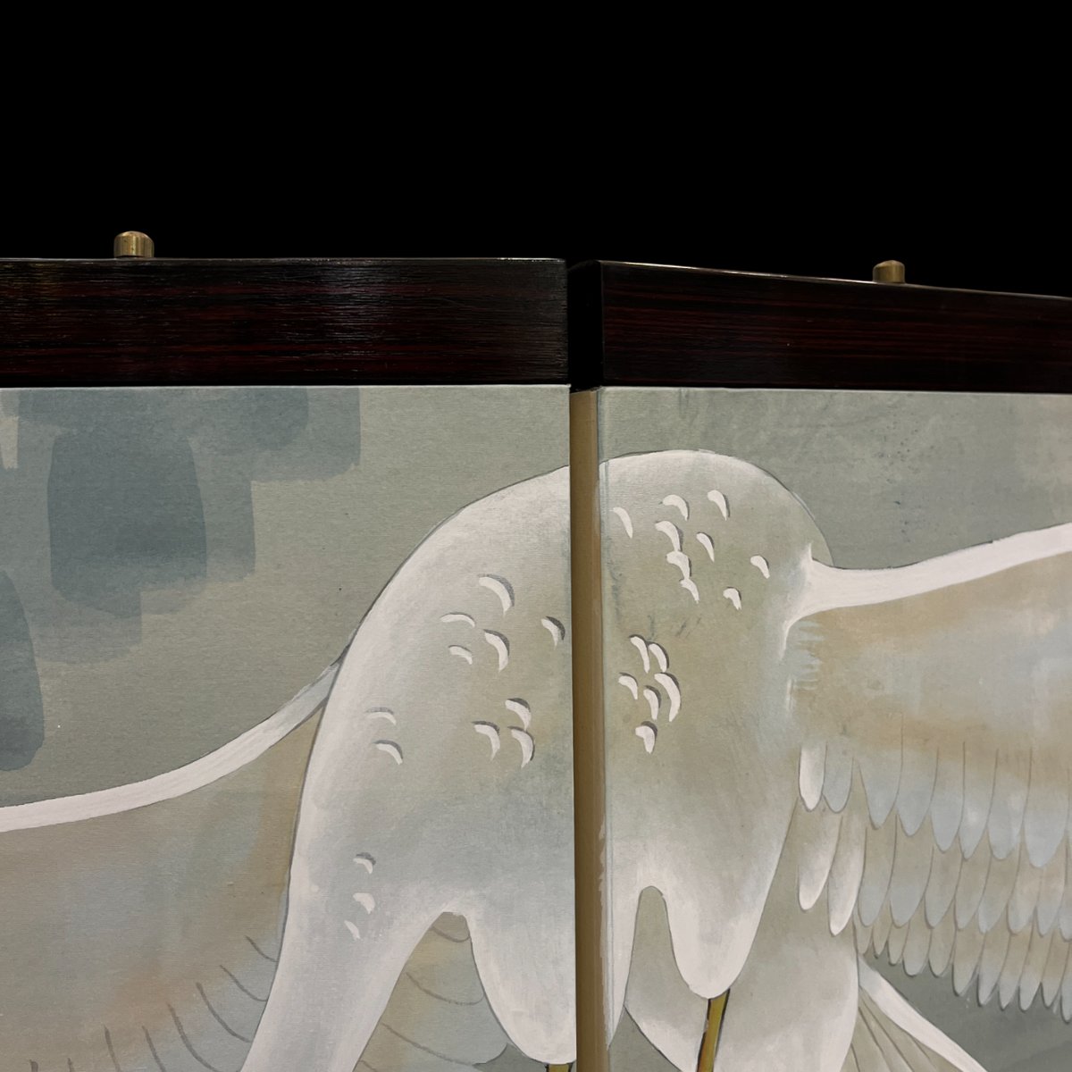 Eastern Heron Screen, 1960s for sale at Pamono