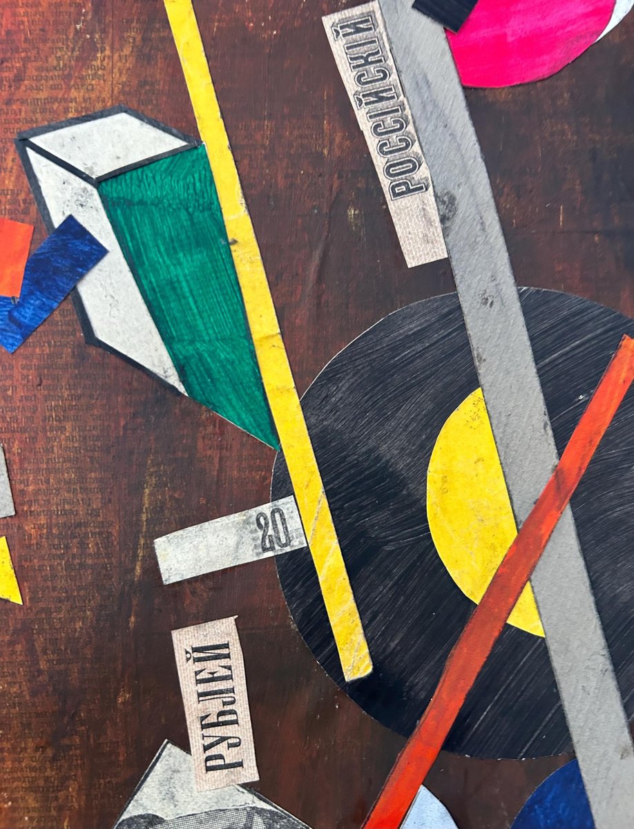Constructivist Collage, 1930s, Mixed Media & Gouache for sale at Pamono