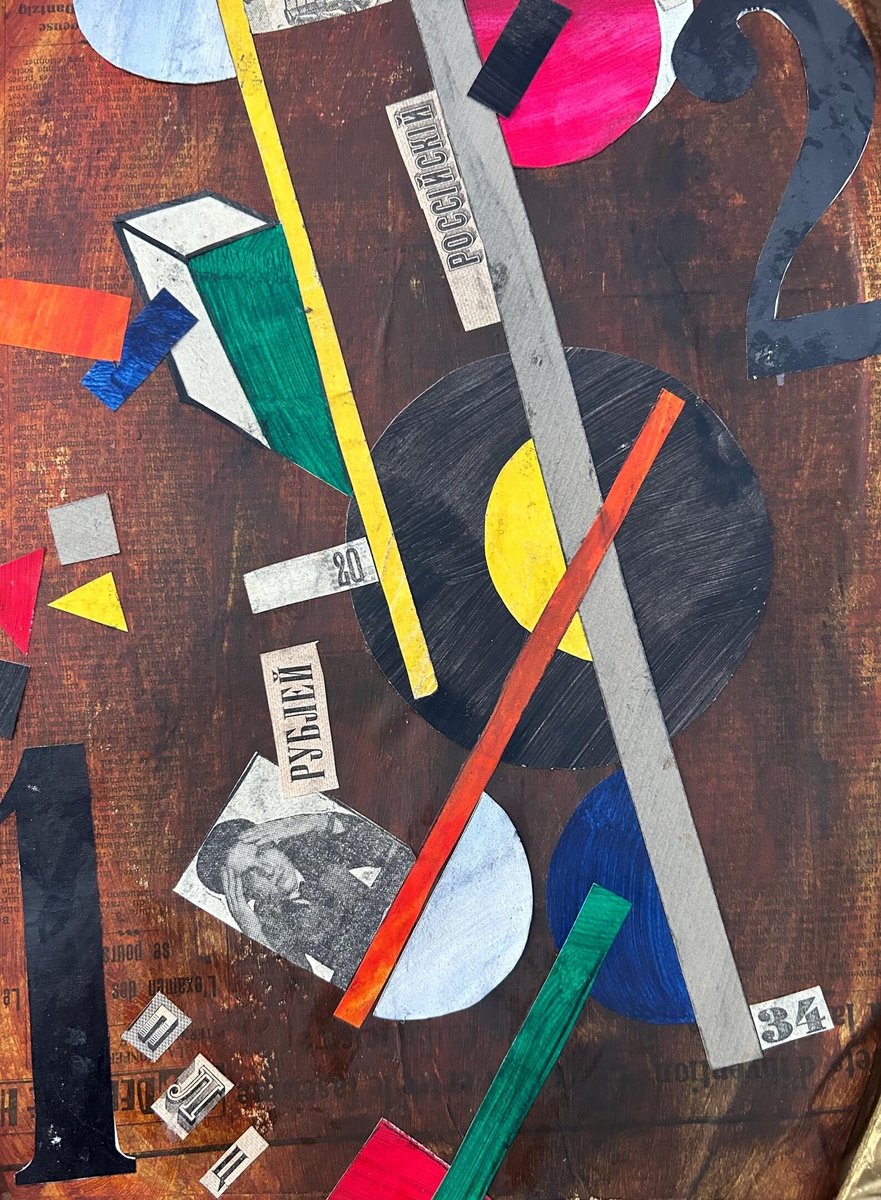 Constructivist Collage, 1930s, Mixed Media & Gouache for sale at Pamono