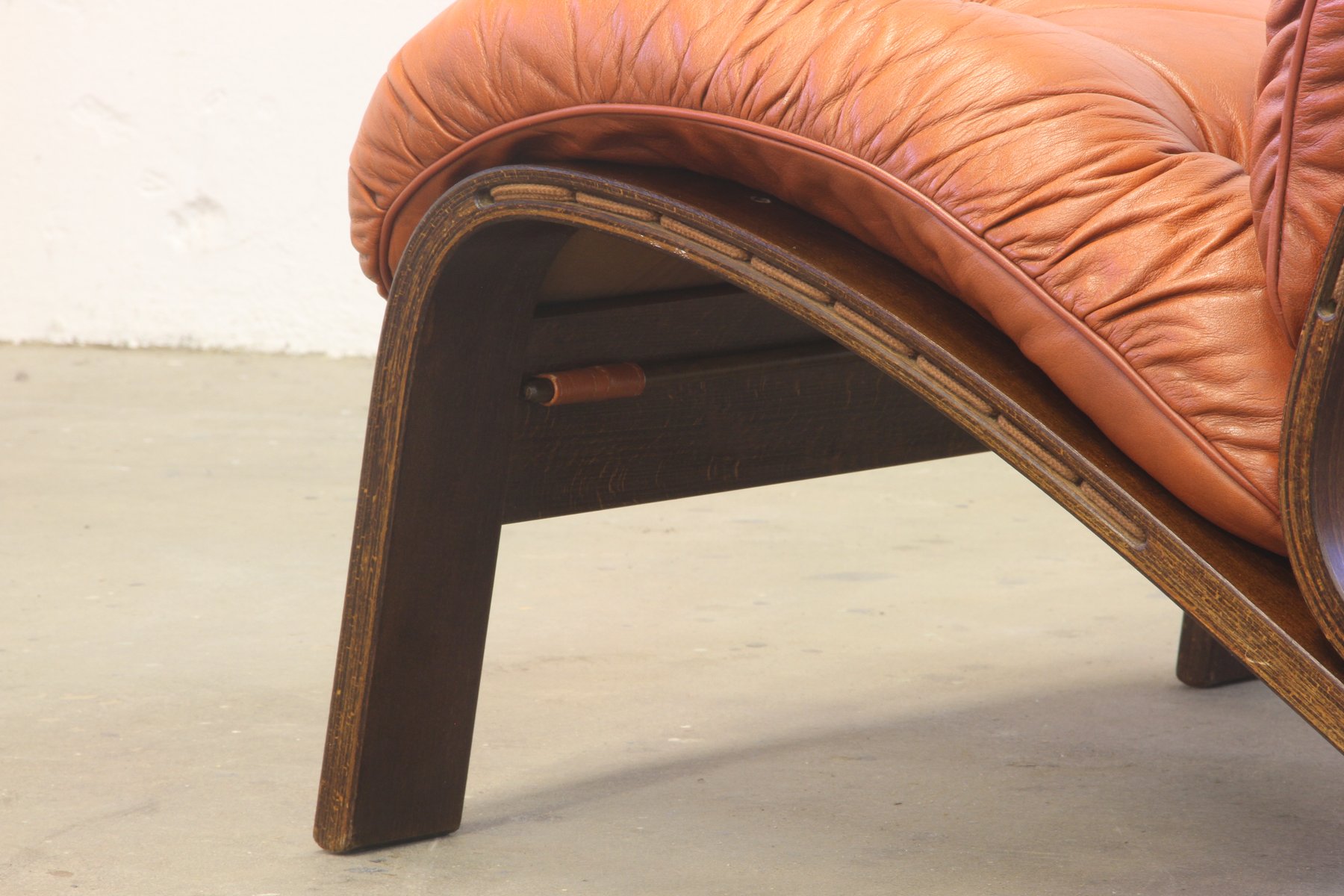 Leather Lounge Chairs by Elsa Solheim & Nordahl Solheim for Rybo Rykken ...