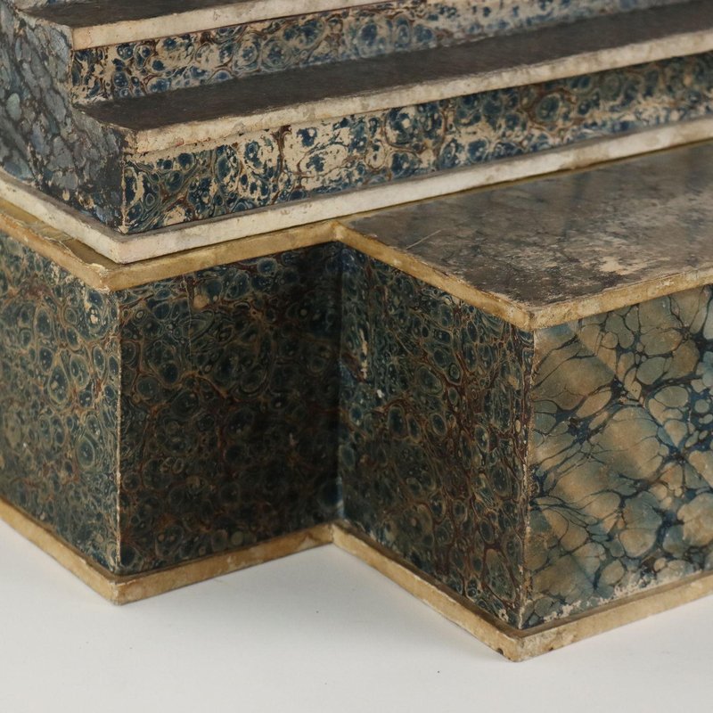 Wooden Altar with Polychrome Paper for sale at Pamono