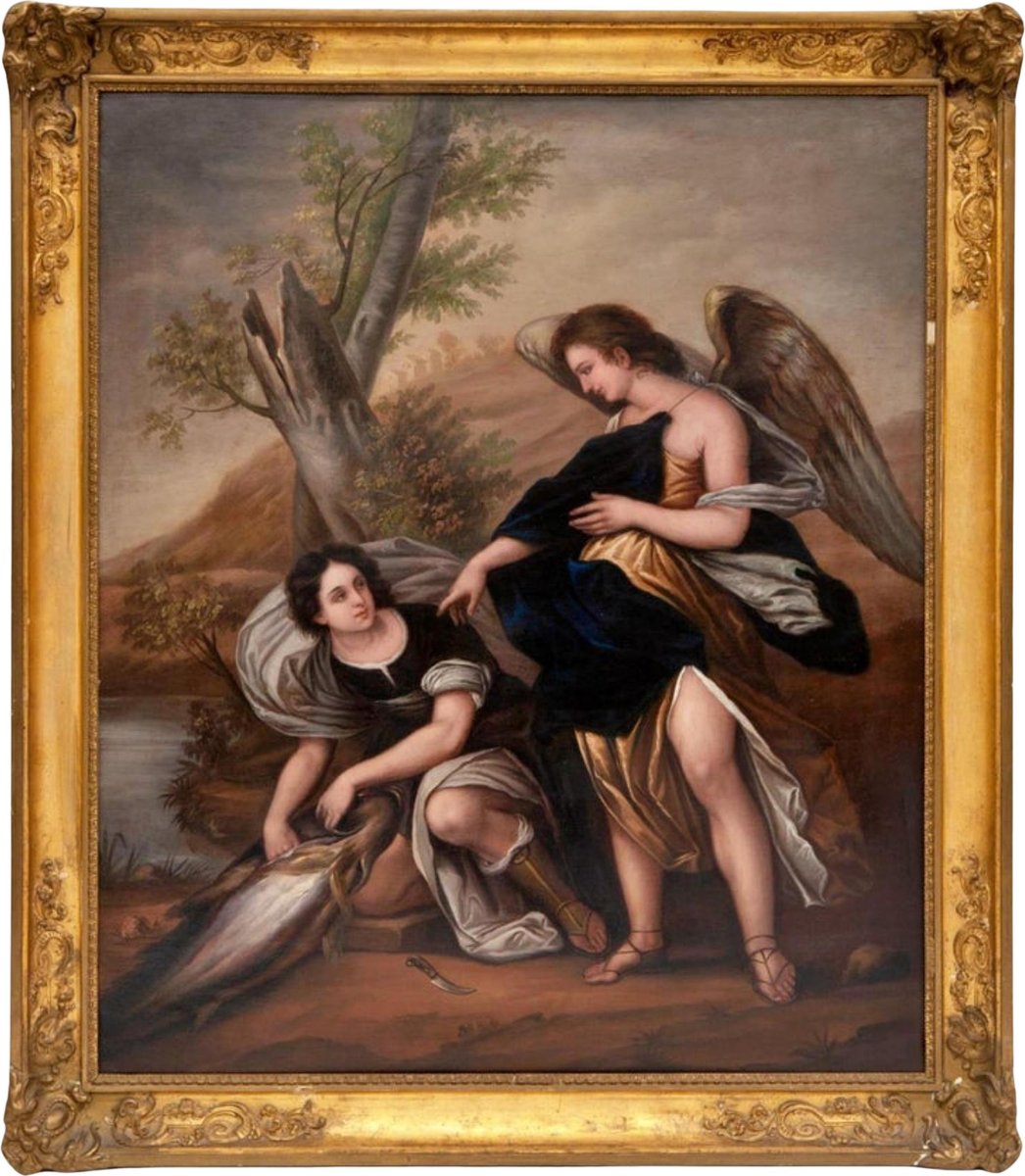 Italian School Artist, Tobias and the Archangel Raphael, 18th Century ...