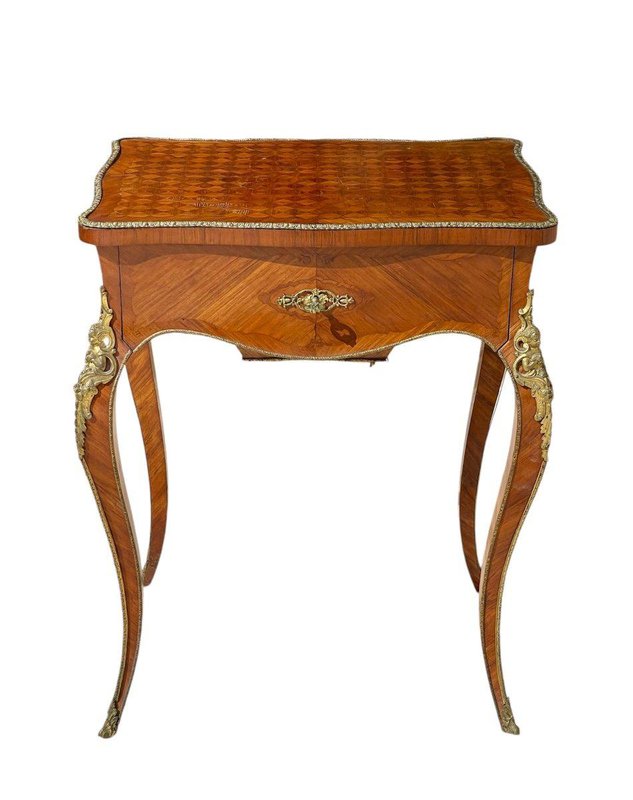 Louis XV Style Side Table / Worktable for sale at Pamono
