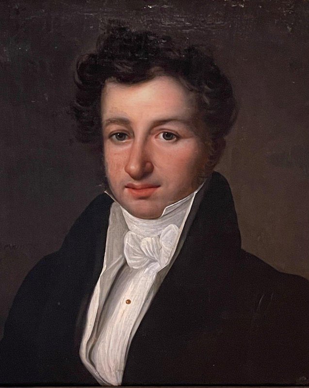 Louis Devouge, Portrait of a Man with a Jabot, 1800s, Oil Painting ...