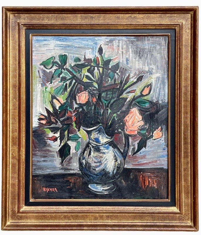 Isis Kischka, Blue Harmony Rose Bouquet, Oil Painting for sale at Pamono