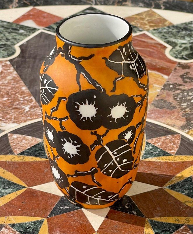Porcelain Vase from Ateliers MF Sèvres for sale at Pamono