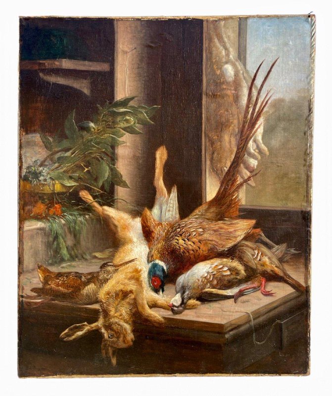 Edmonde De Borchard, The Game, Oil on Canvas for sale at Pamono