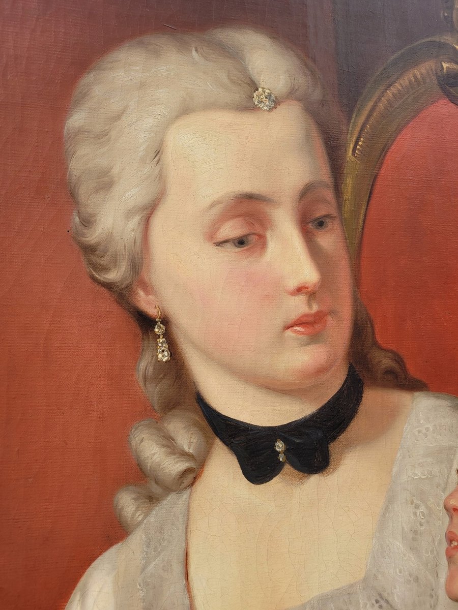 C Hermelein, Portrait of Princess Elisabeth of Prussia and Her Sons ...