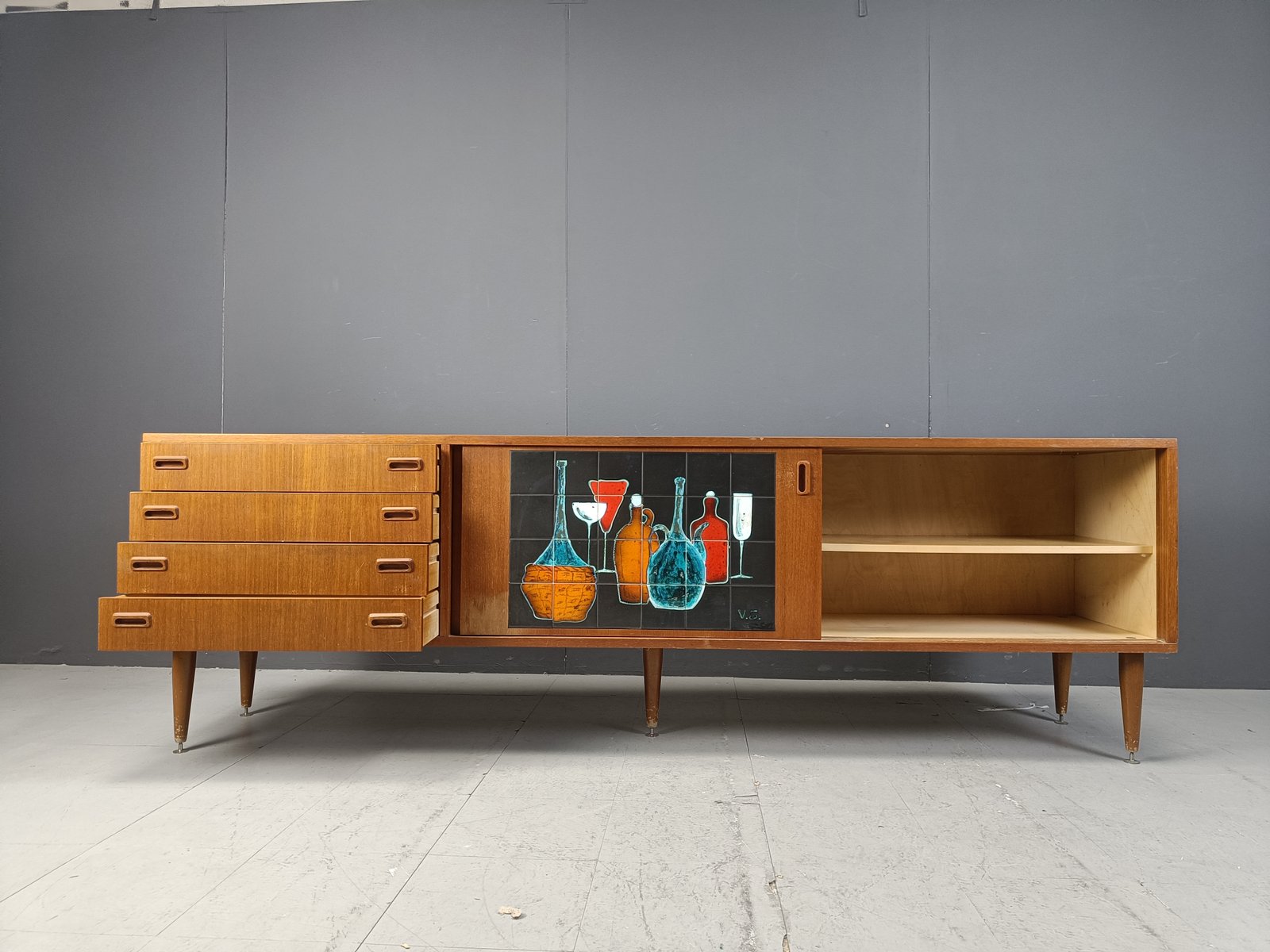 Mid-Century Belgian Sideboard, 1970s for sale at Pamono