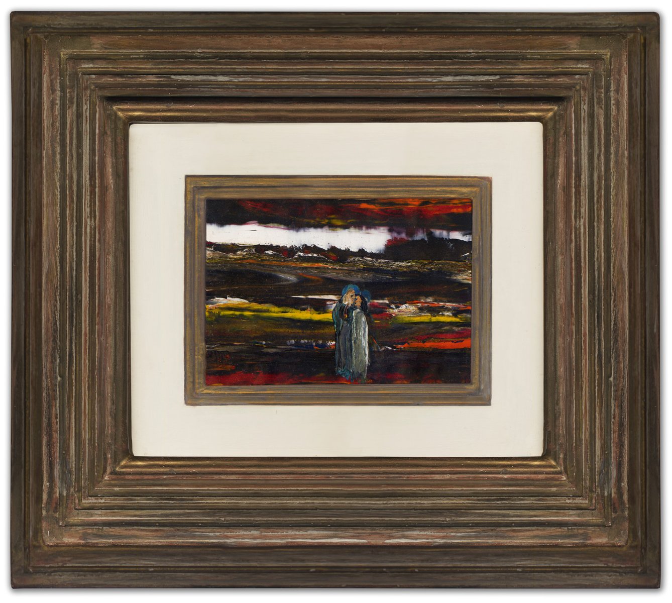 Charles Higgins / Pic, Lovers at Dusk, 1968, Oil on Paper, Framed for ...