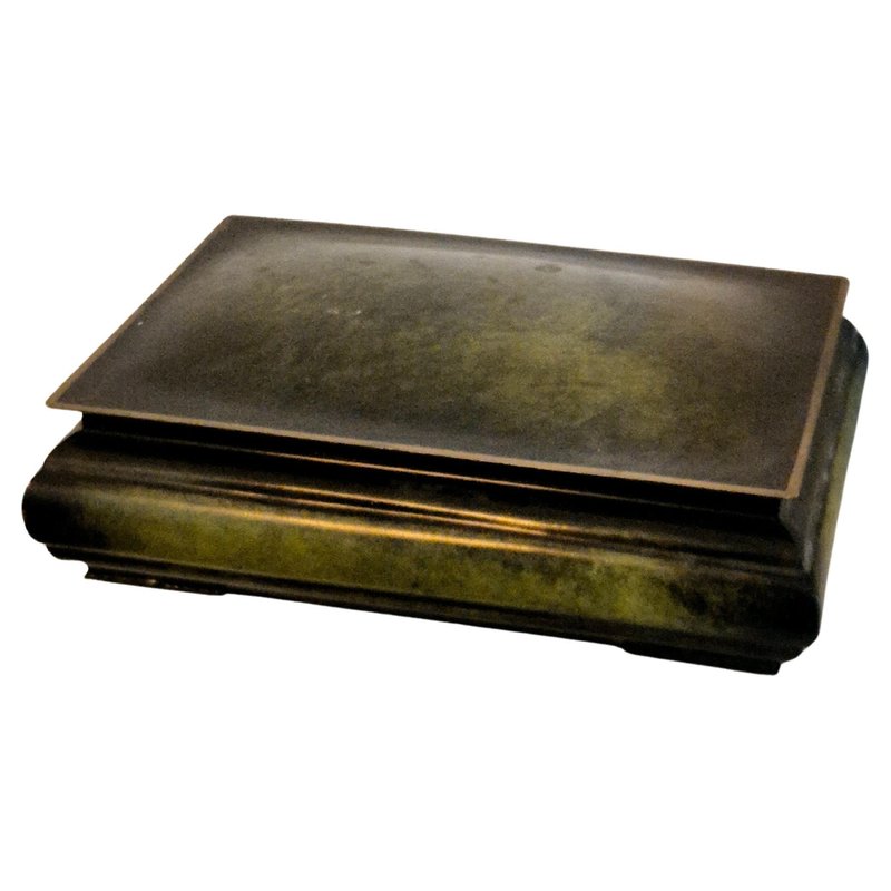 Swedish Grace Decorative Box in Bronze-Patinated Metal, Sweden, 1920s ...
