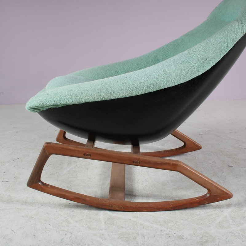 Vintage Gemini Rocking Chair by Walter S. Chenery for Lurashell, 1960s ...