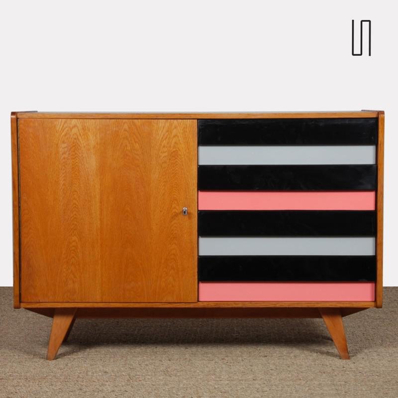 Model U-458 Chest with Pink Drawers by Jiri Jiroutek, 1960s for sale at ...