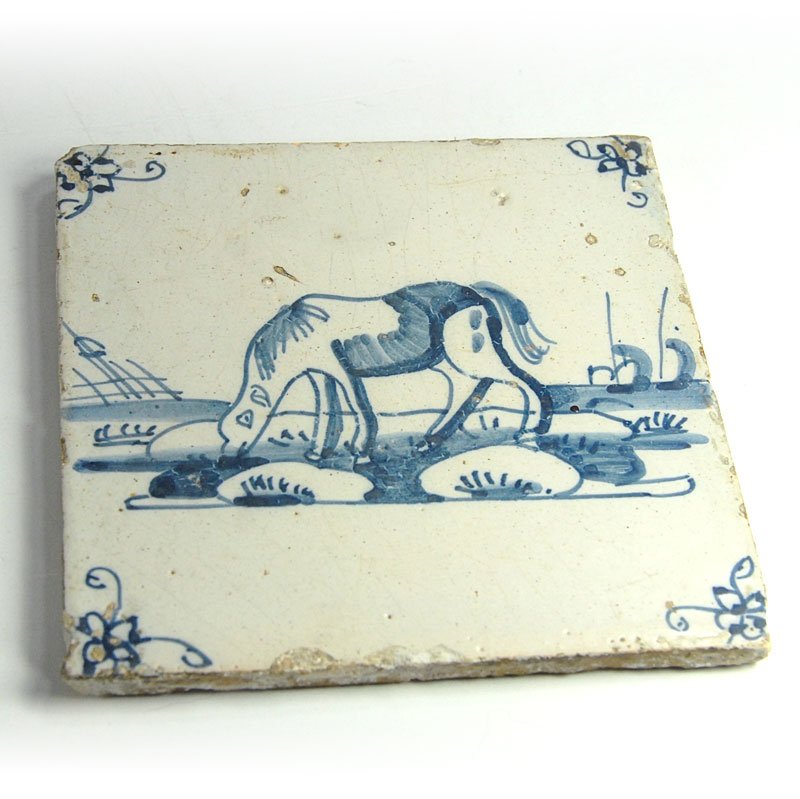 Dutch Tile from Delft, 1700s for sale at Pamono