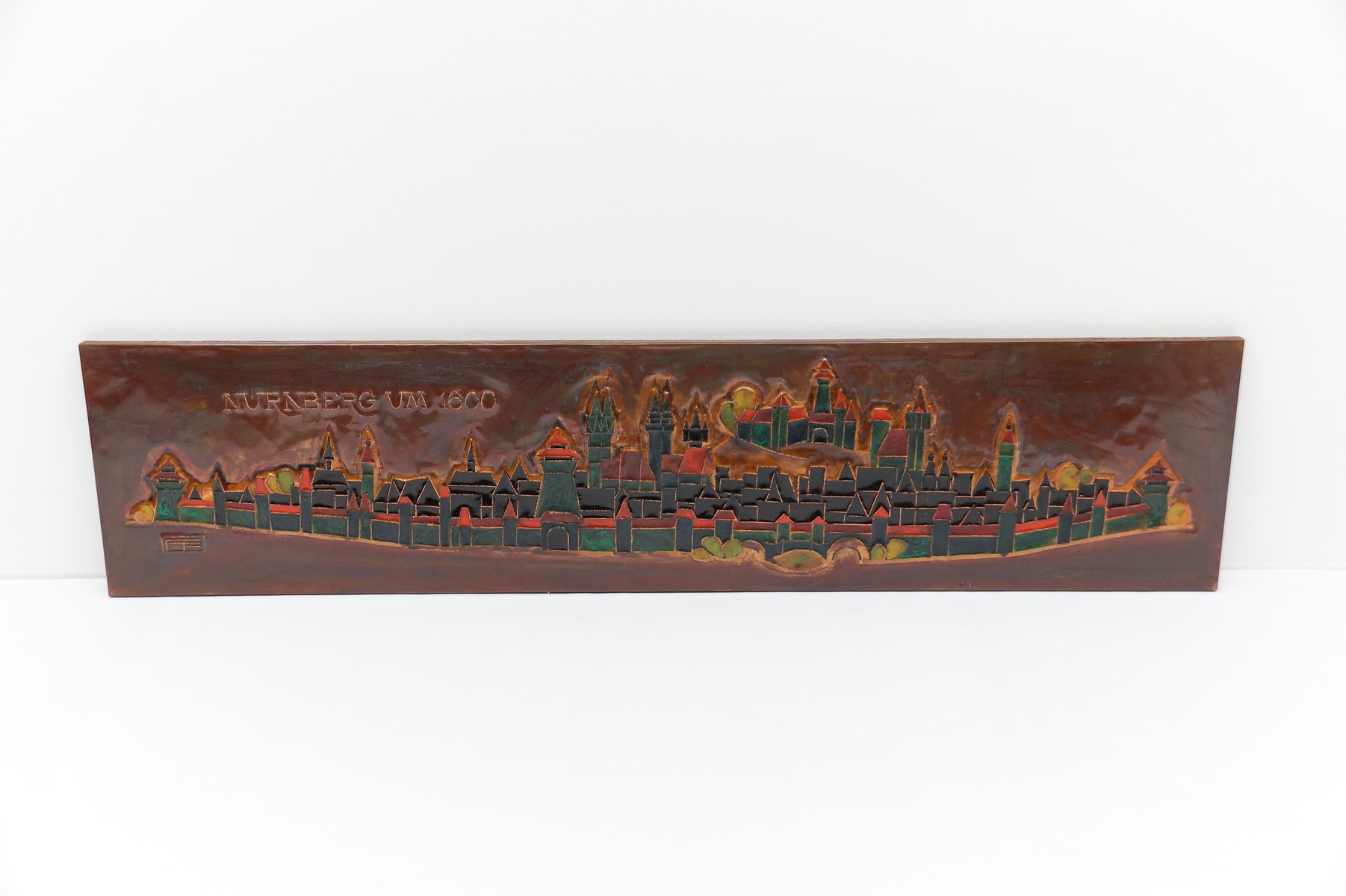 Large Artist 3D Copper Wall Art Nürnberg by Artist Fritz Flory for ...