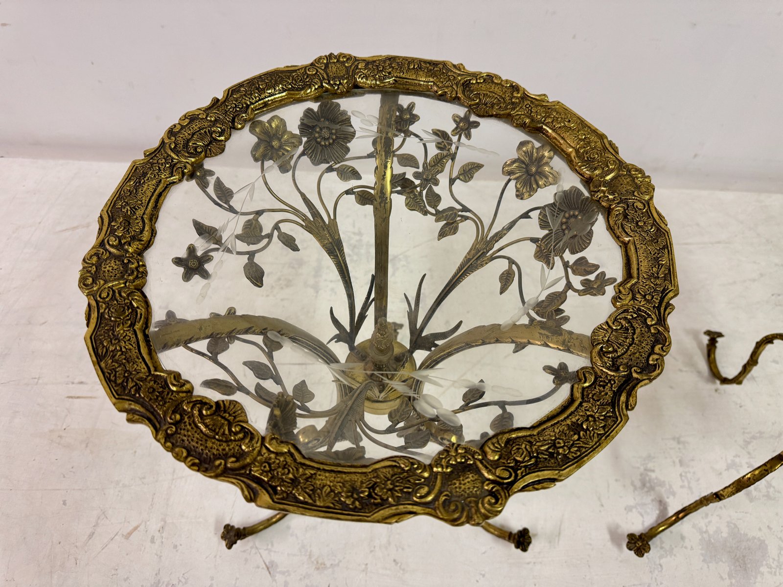 Mid-Century Spanish Brass Ornate Side Tables, 1960s, Set of 2 for sale ...