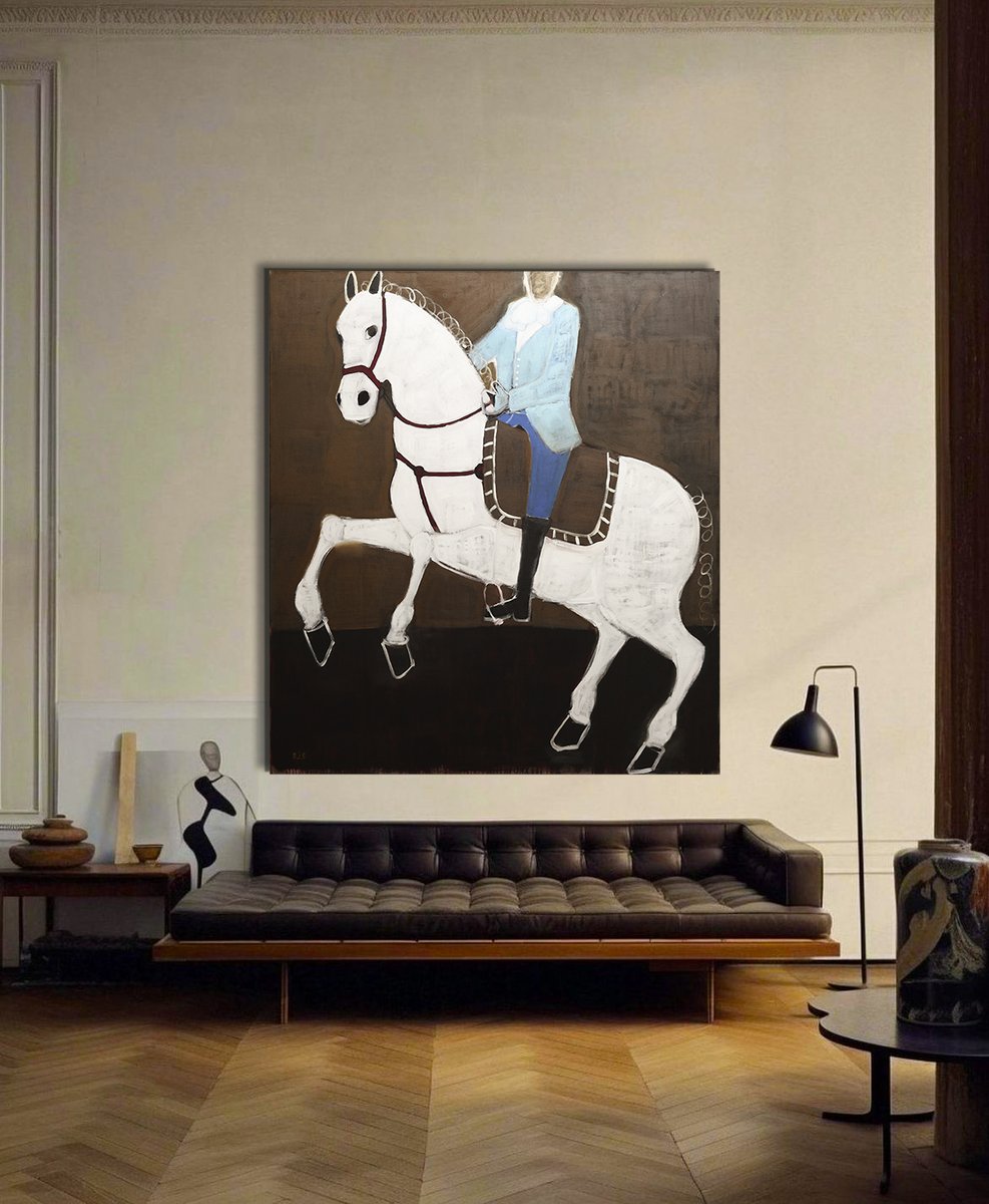 Rubins Johannes Spaans, Portrait of Frederick Rihel on Horseback, 2025 ...