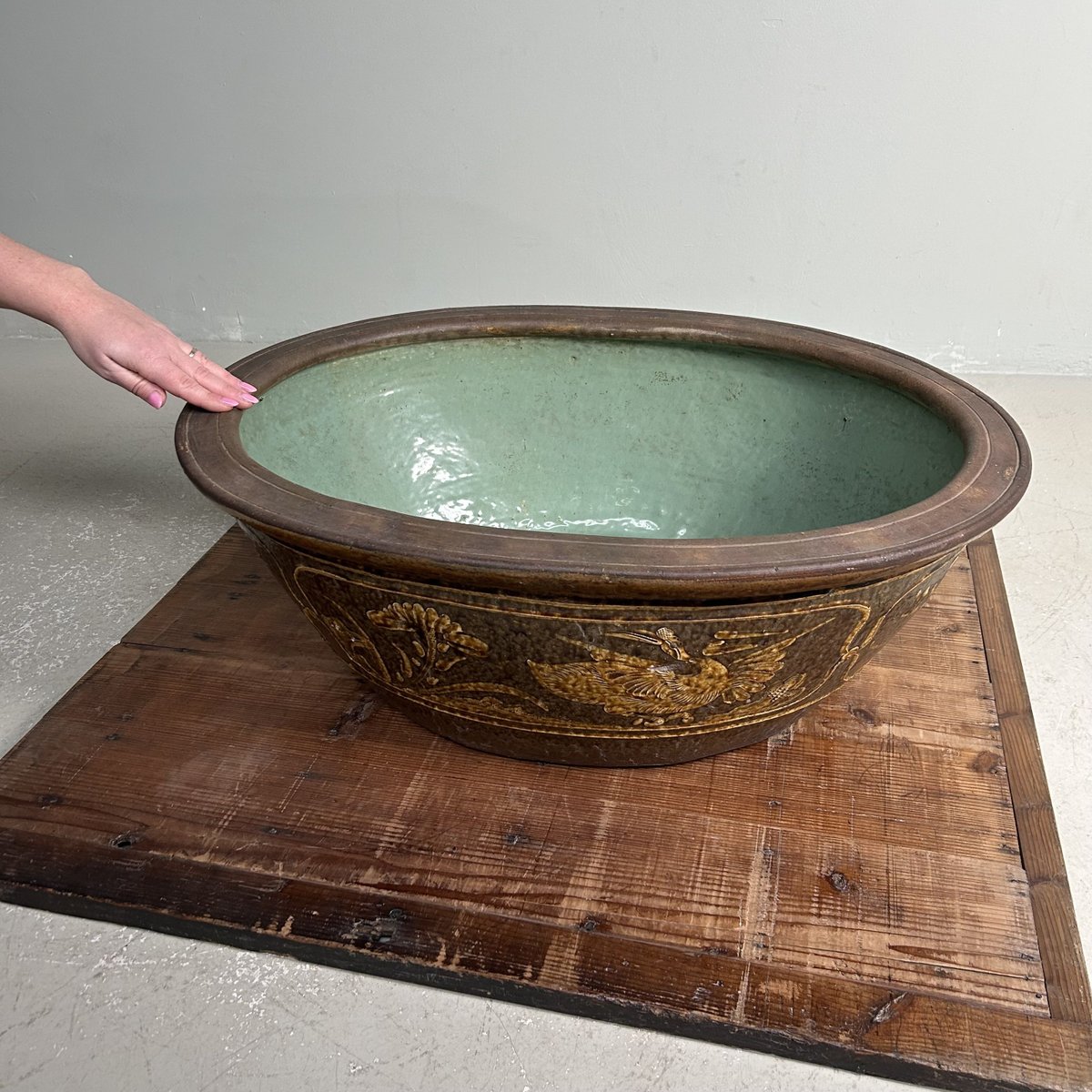 Antique Japanese Ceramic Water Pot, 1910s for sale at Pamono