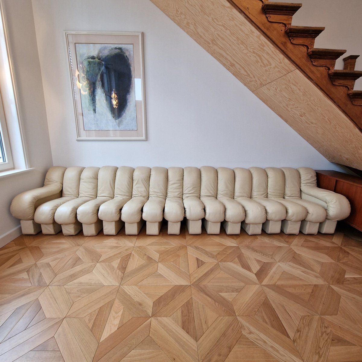 DS-600 Non Stop Snake Modular Sofa in Leather by Eleonore Peduzzi Riva ...